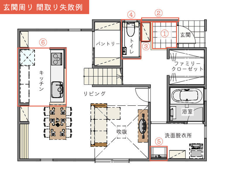 【注文住宅】間取りの失敗例から学ぶ! 後悔しない玄関周り設計のコツ｜注文住宅お役立ちコラム｜悠悠ホーム | 福岡・熊本・佐賀のハウスメーカー